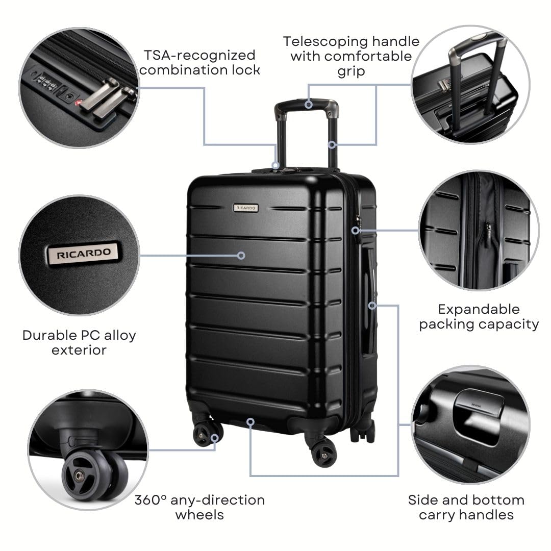 Ricardo Beverly Hills Cambria Hardside Expandable Luggage with TSA Loc ...