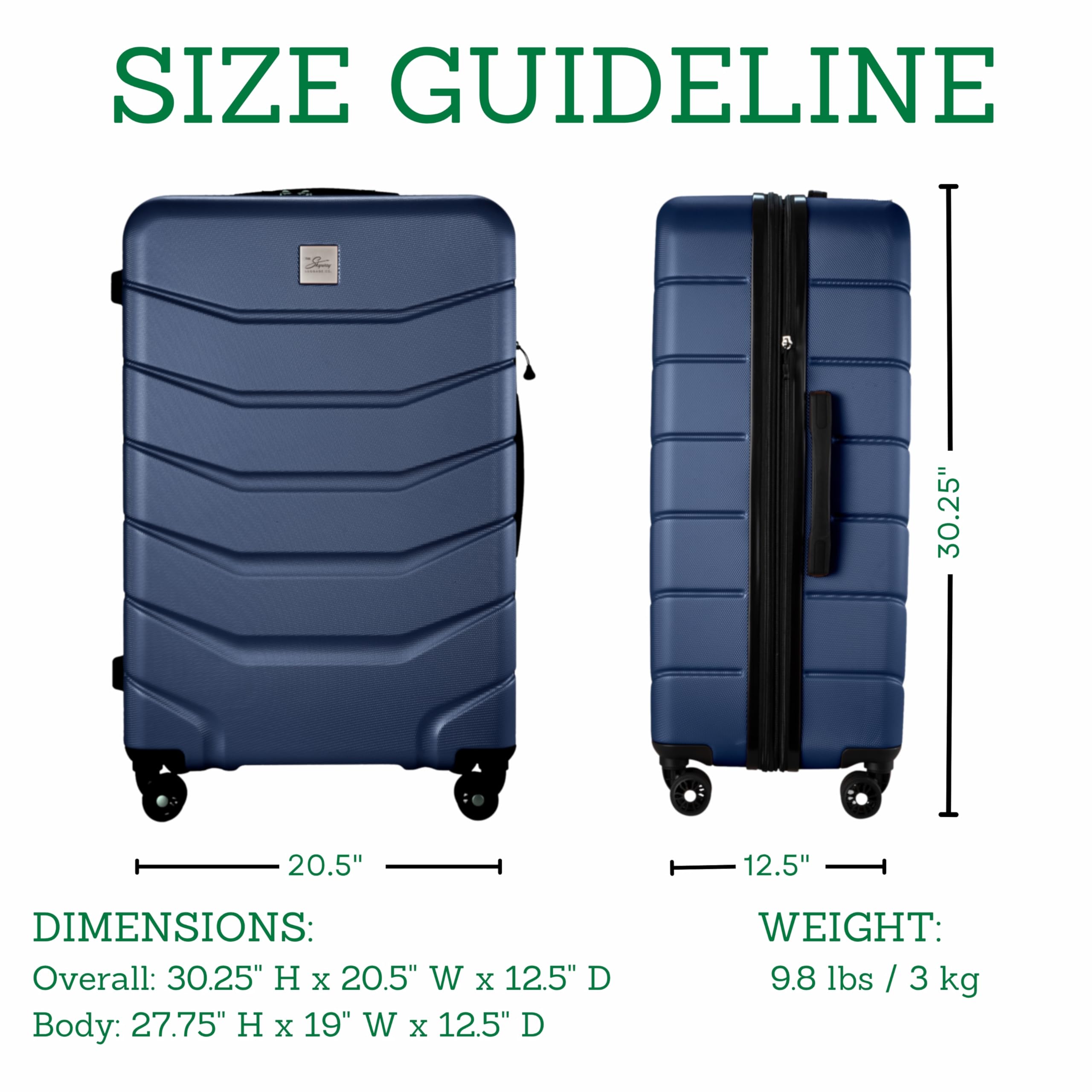 Skyway Silverton Hardside Expandable Luggage with TSA Lock, 28-inch La ...