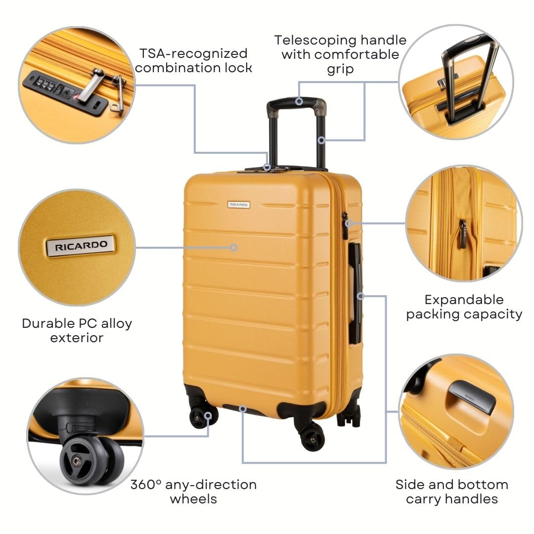 Ricardo Beverly Hills Cambria Hardside Expandable Luggage with TSA Loc ...